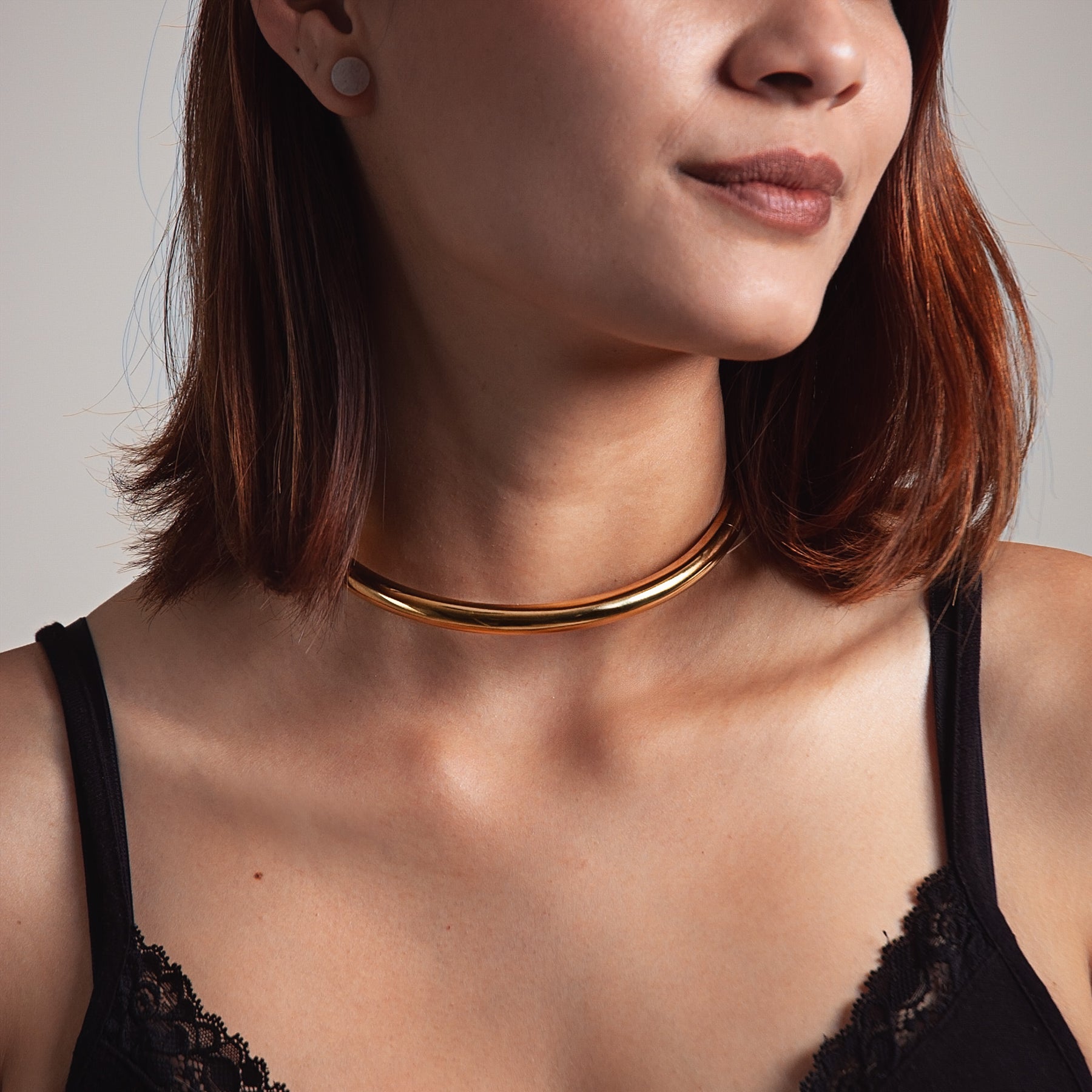 Eternity Collar - Titanium - Gold Finish - Eternity