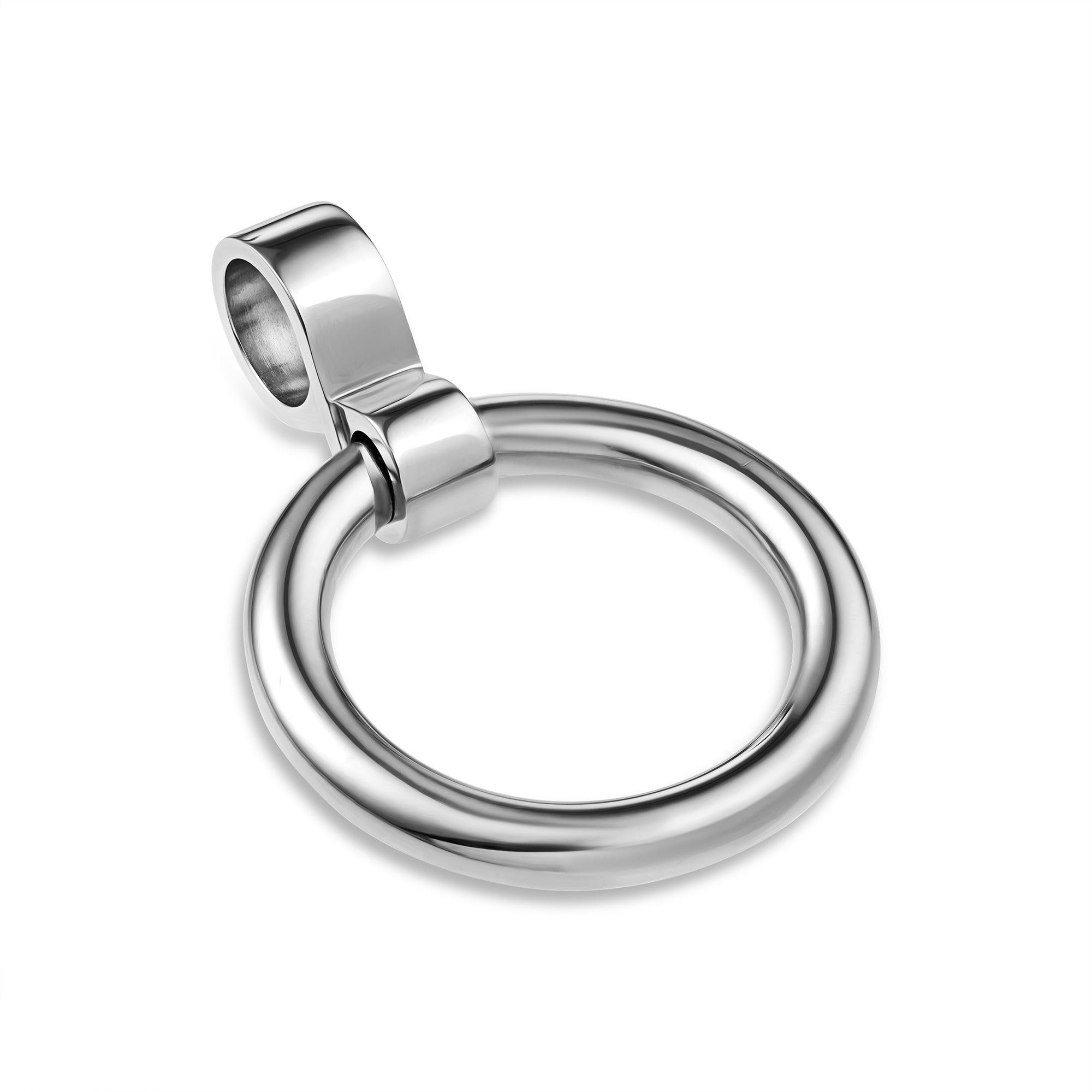 Infinity O-Ring Pendant - Titanium - Eternity