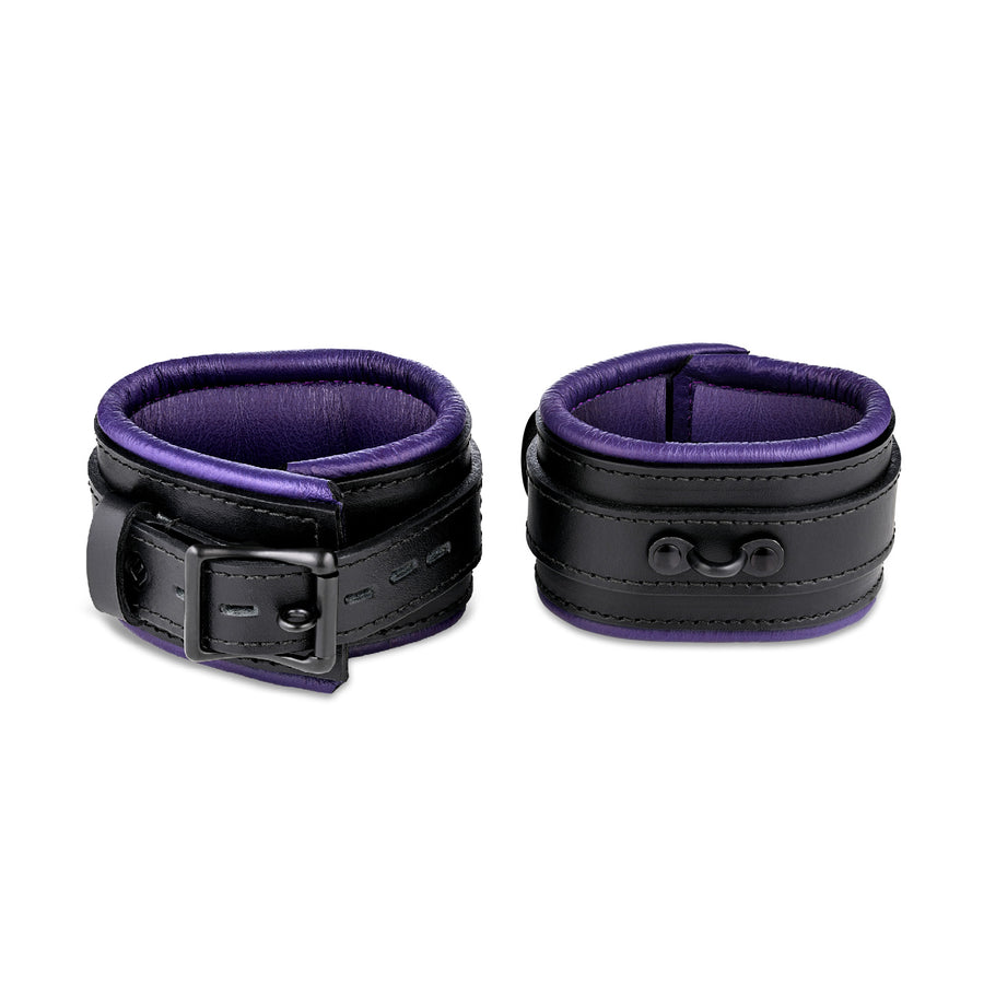Leather Ankle Cuffs - Eternity